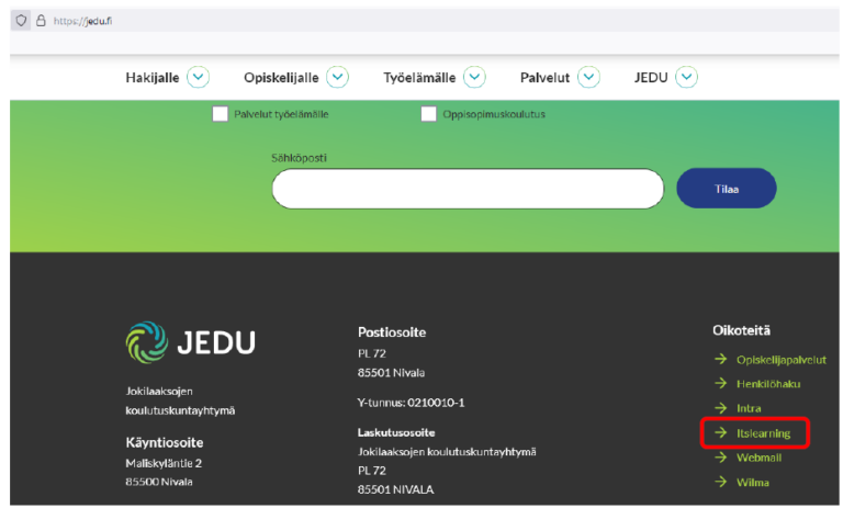 Perusohje itslearning-verkko-oppimisympäristön käyttöön - Jokilaaksojen ...